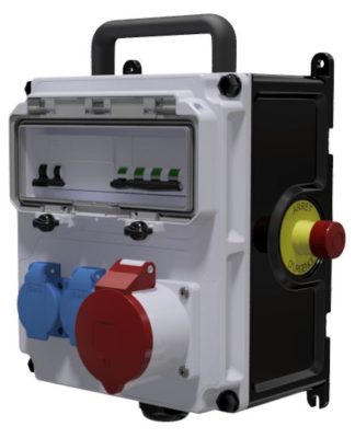 COFFRET DE CHANTIER - ID 4x40A-30mA + AU + 2PC NF + 1PC 32A 3P+N+T | Bals France